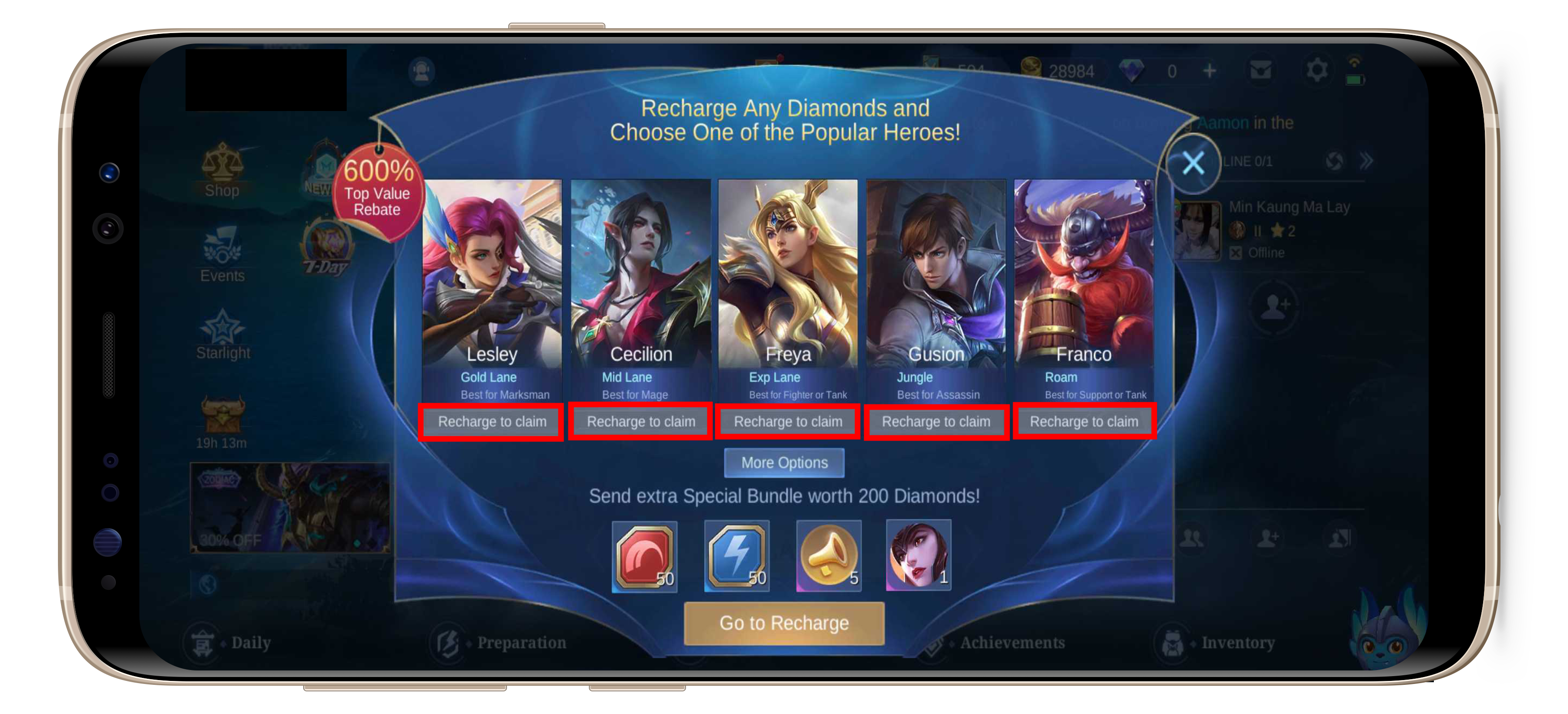 How to get a free hero after the very first time purchasing the Mobile ...